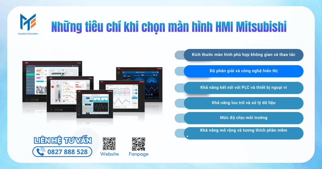 Hướng dẫn chọn màn hình HMI Mitsubishi trong hệ thống sản xuất công ...